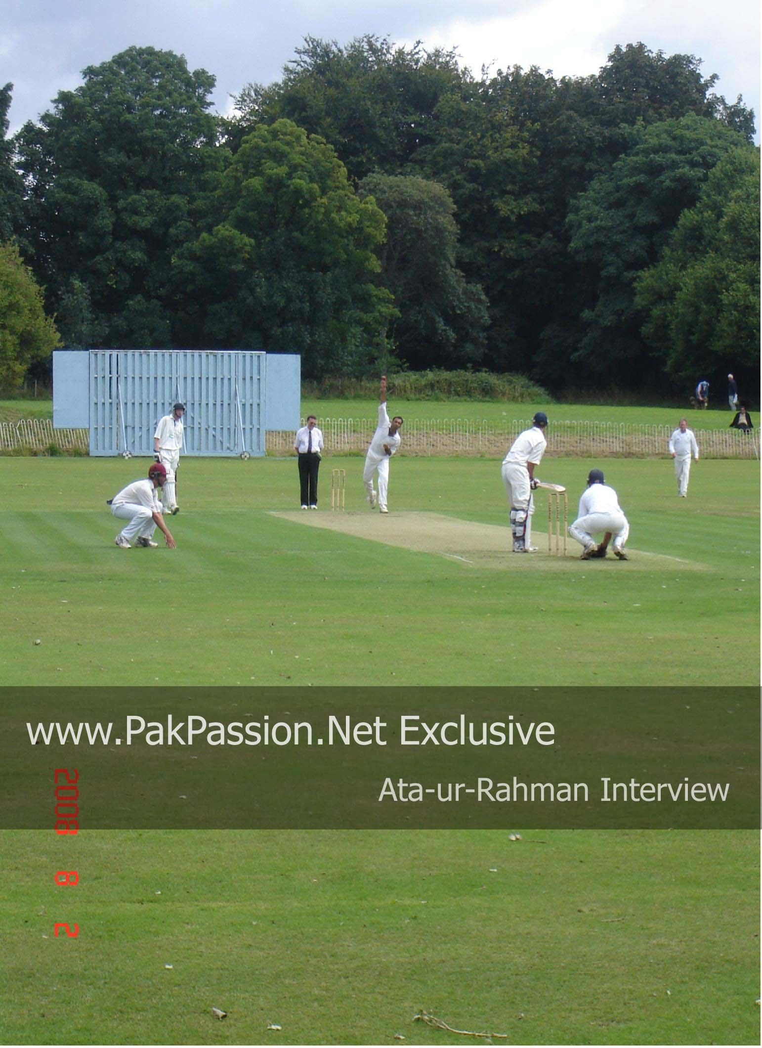 Ata Ur Rehman Bowling At Sefton Park Versus Northop Hall 